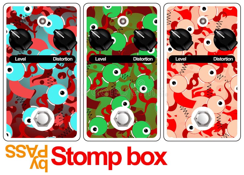 Stomp box design cover stock photo. Image of design - 153997214