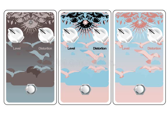 Stomp box design stock vector. Illustration of metal - 153996705