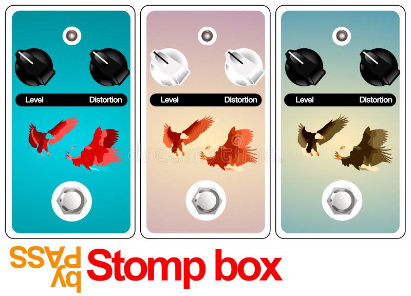 Stomp box design stock vector. Illustration of stomp - 153997729
