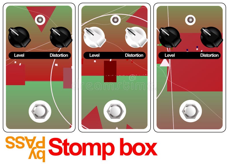 Stomp box design stock vector. Illustration of vector - 153998274