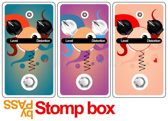 Stomp box design stock vector. Illustration of overdrive - 153997341