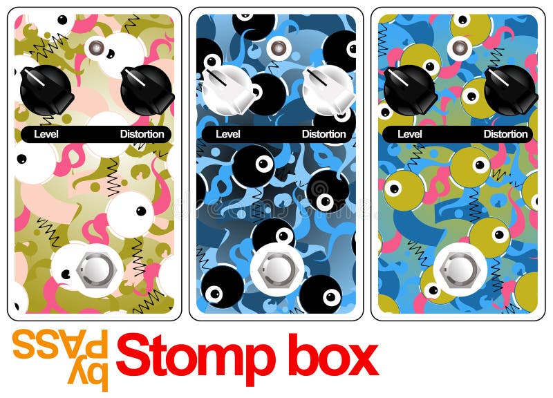 Stomp box design stock vector. Illustration of resolution - 153997517