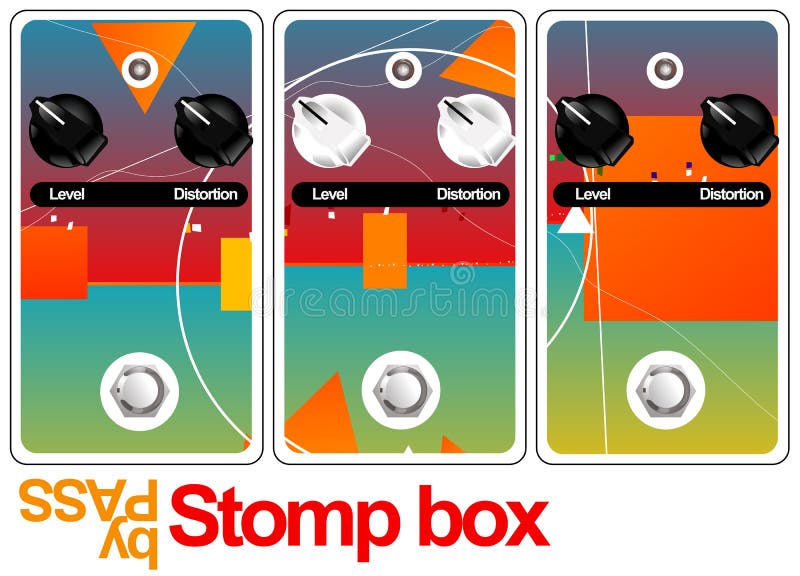 Stomp box design stock vector. Illustration of overdrive - 153996949