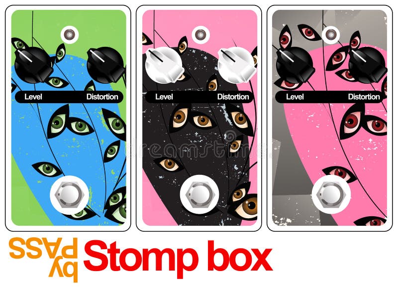 Stomp box design stock image. Image of textile, retro - 153997617