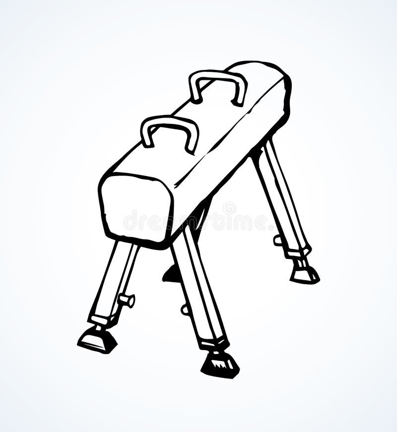 Stomp Paard Vector Tekening Vector Illustratie - Illustration of ...