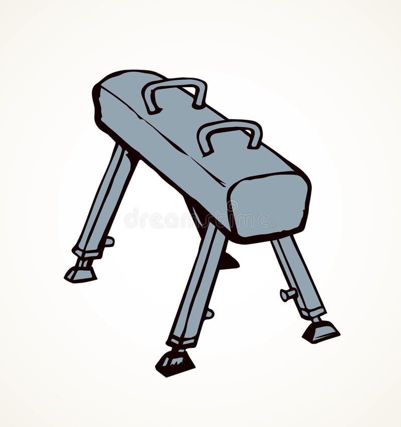 Stomp Paard Vector Tekening Vector Illustratie - Illustration of sprong ...