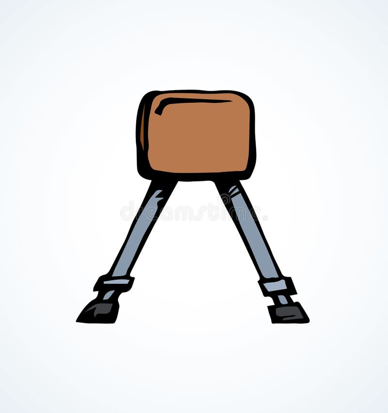 Stomp Paard Vector Tekening Vector Illustratie - Illustration of sprong ...