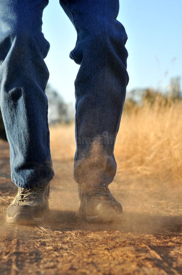 Stomping on Dirt stock image. Image of dusty, dirty, jump - 17031637