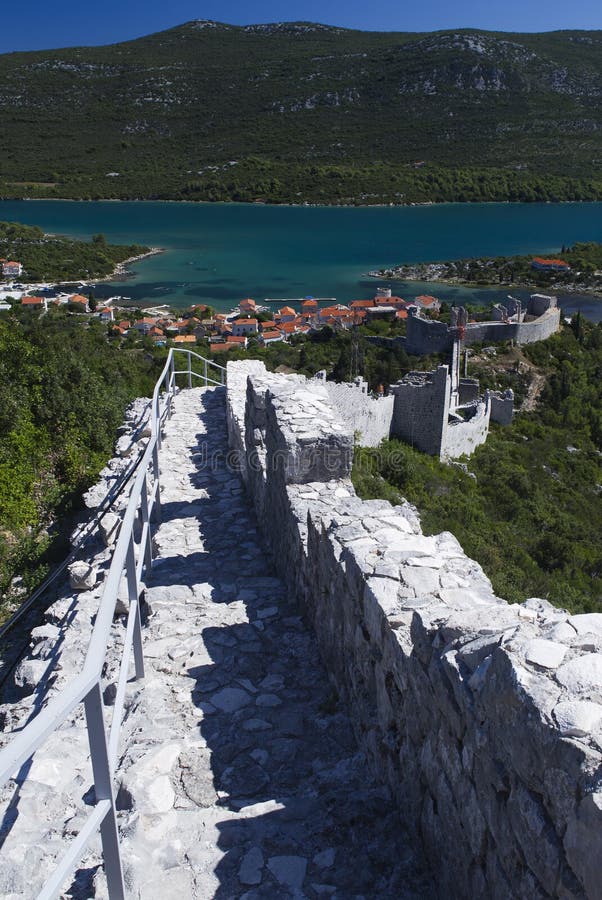 Ston, Croatia stock image. Image of fortification, adriatic - 30147331