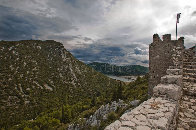 Ston 19 stock image. Image of castel, fortress, tower - 3656087