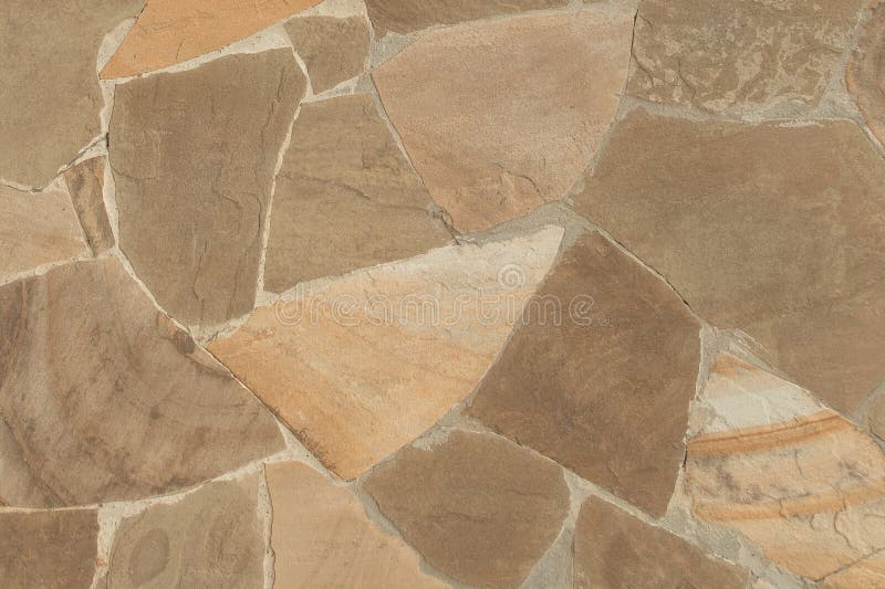 Stone Abstract Tile Brown Wall Pattern Texture Exterior Facade ...
