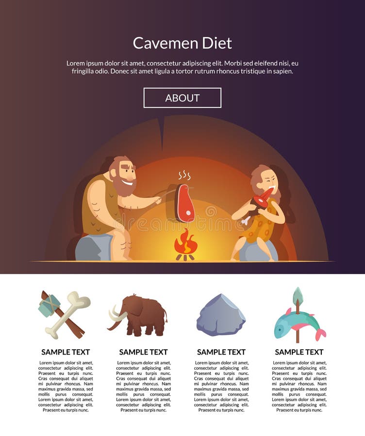 Cartoon cavemen stock vector. Illustration of eating - 65780336 Cartoon cavemen stock vector. Illustration of eating - 65780336
