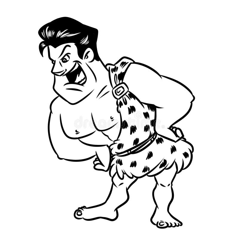 Stone Age man cartoon stock illustration. Illustration of picture ...