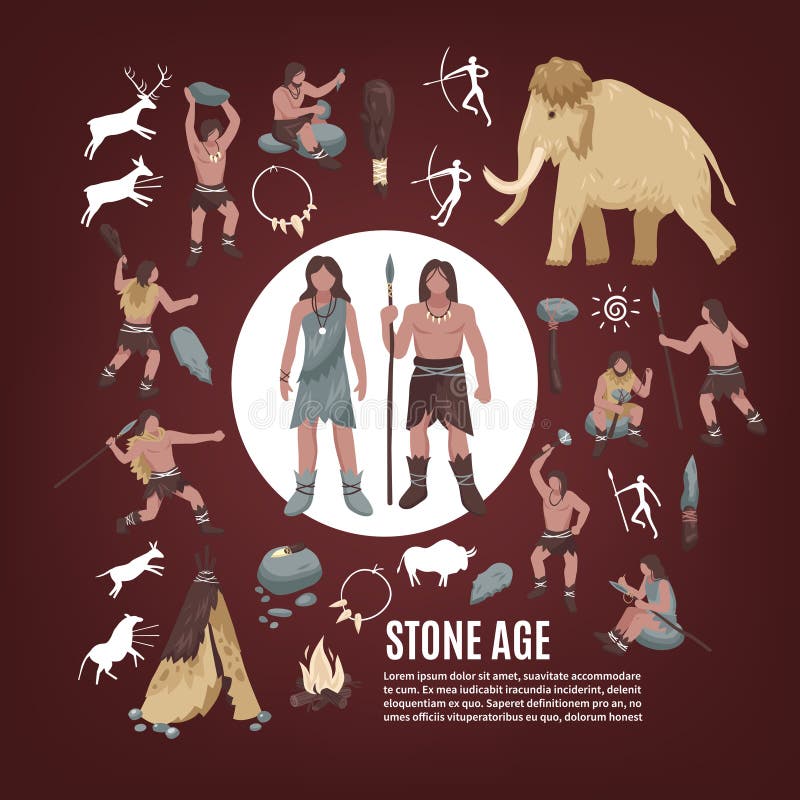 Stone age icons Free Stock Photos - StockFreeImages
