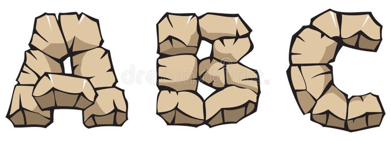 Stone Alphabet Font Stock Illustrations – 13,664 Stone Alphabet Font ...