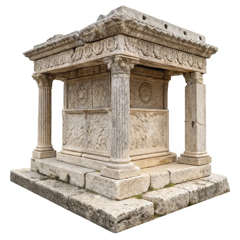Stone Altar Isolated on Transparent Background Stock Illustration ...