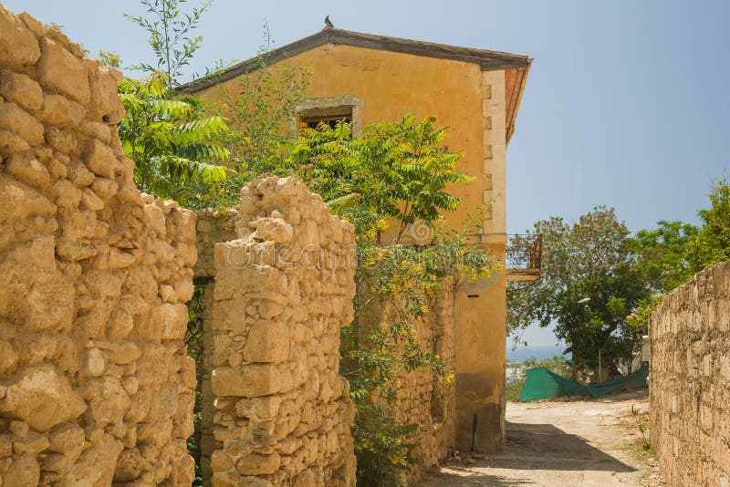 Stone ancient house stock photo. Image of paphos, green - 31921418