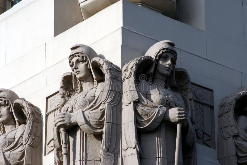 Stone Angels stock photo. Image of protect, angel, building - 901294
