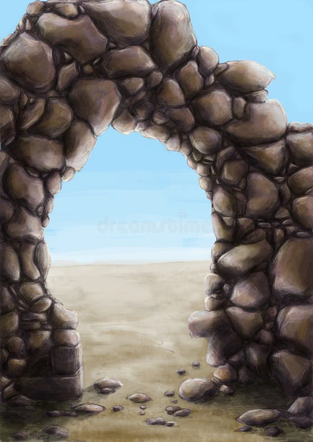 Stone arc stock illustration. Illustration of ground - 22066828