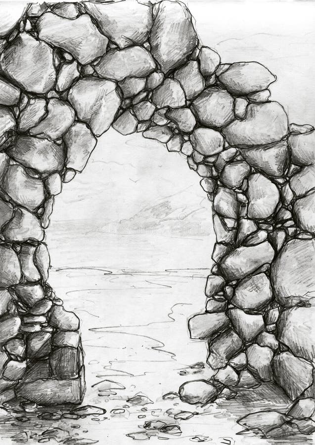 How To Draw Stone Buildings