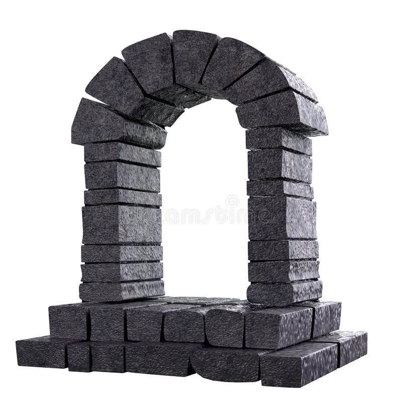 Stone arch stock illustration. Illustration of stone, architecture ...