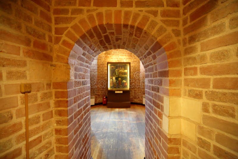 Stone Arch As an Element of the Interior Stock Image - Image of indoor ...