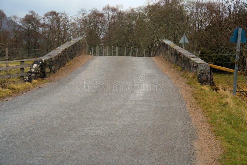 Stone Arch Bridge in Scotland Stock Image - Image of nature, road ...