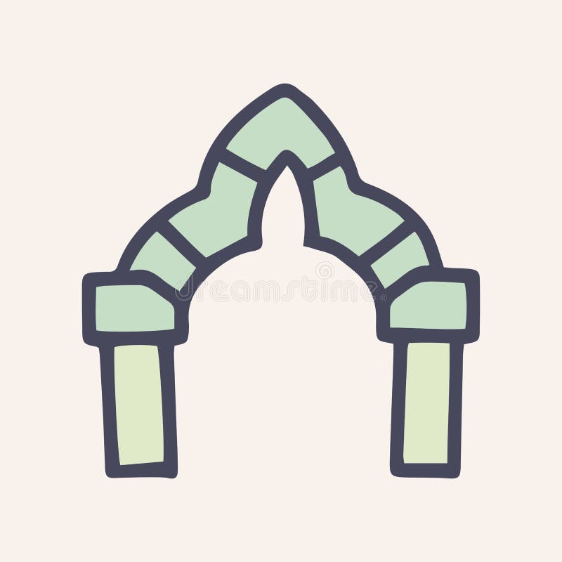 Keystone Gothic Arch Stock Illustrations – 34 Keystone Gothic Arch ...