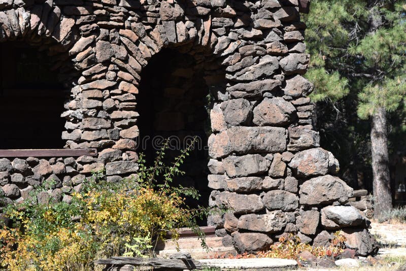 Stone Arch Entry and Window Stock Image - Image of home, entry: 130043077