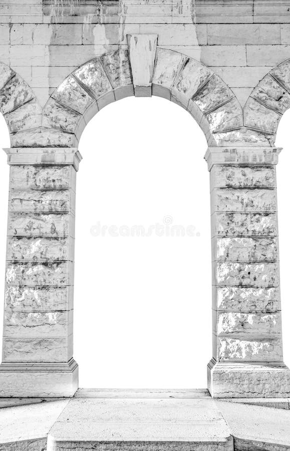 Stone Arch Suitable As a Frame or Border. Stock Photo - Image of ...