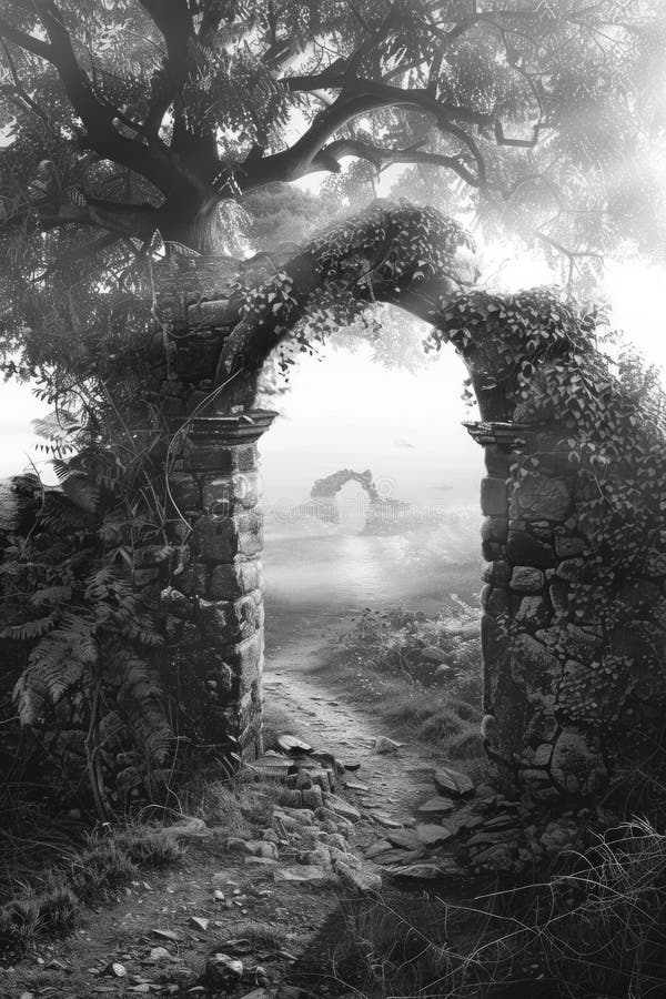 Stone Archway stock photo. Image of white, scenery, style - 375478878