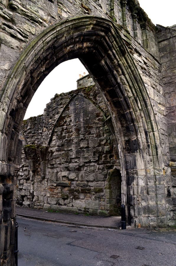 Stone Archway in St Andrew`s Scotland Stock Image - Image of tourism ...
