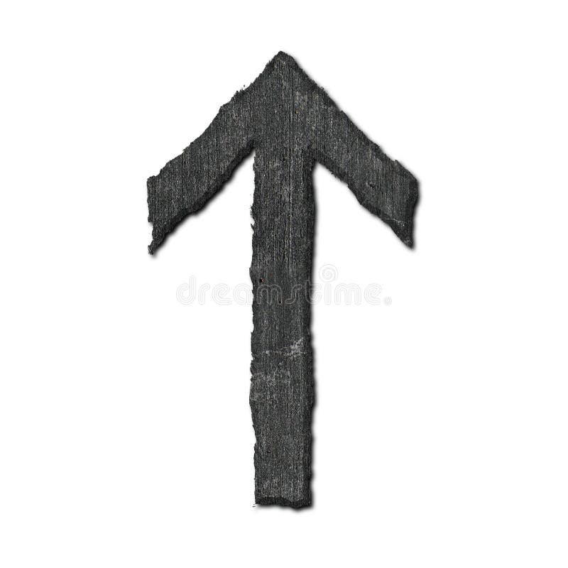 3D Stone Arrow stock illustration. Illustration of carved - 12052189