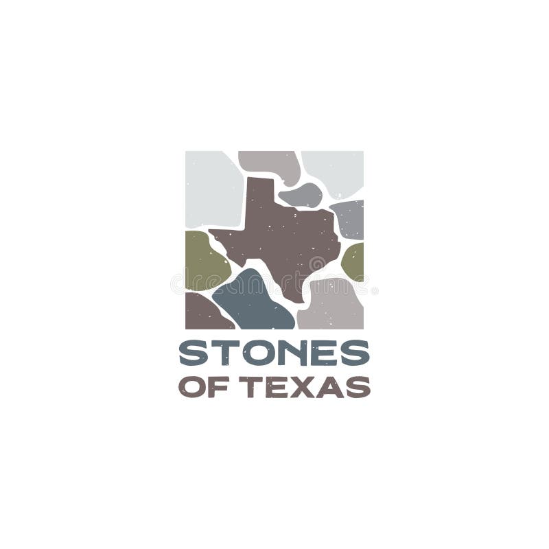 Stone Art with Map Texas Logo Symbol Icon Vector Graphic Design ...