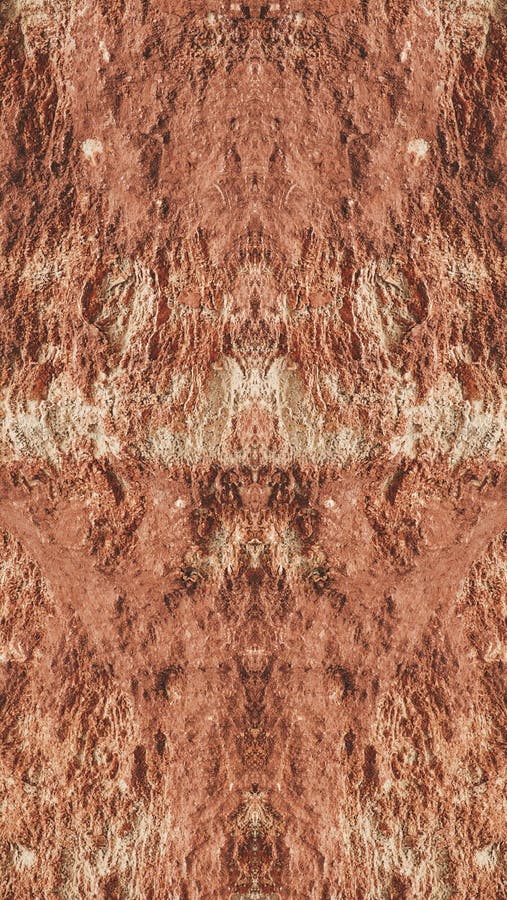 Stone Art Pattern. Symmetric Picture. Rough Solid Surface Stock ...