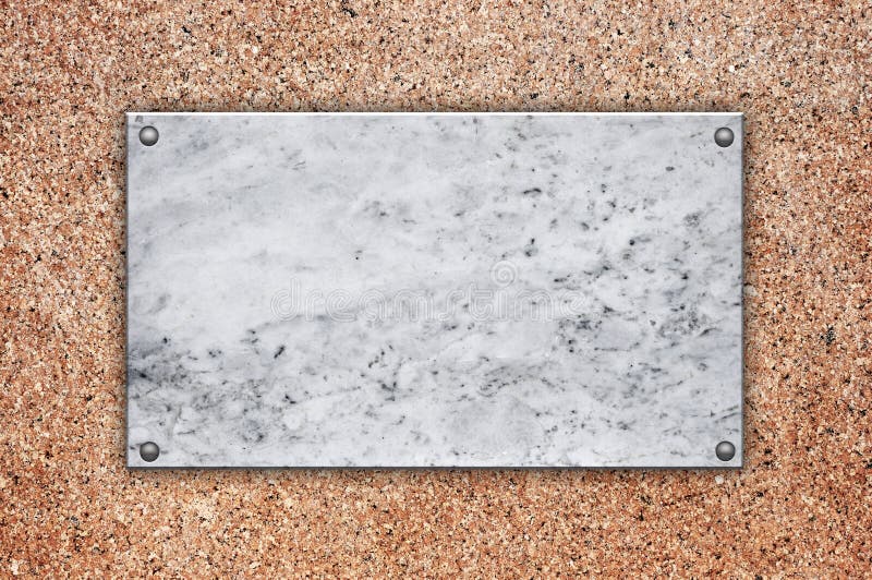 Marble Plate 1 stock image. Image of background, text, sign - 742993