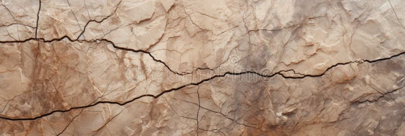 Stone Background for Design. Brown Rock Texture with Cracks Stock ...