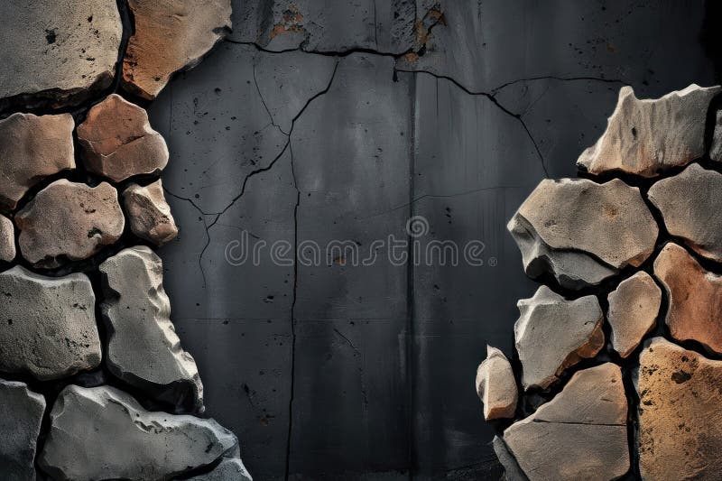 A Stone Background with a Unique Texture that Highlights Cracks and ...