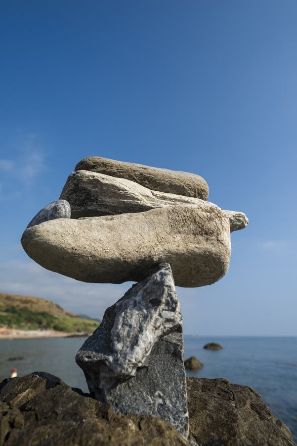 Stone balance stock image. Image of nature, spirituality - 329662863