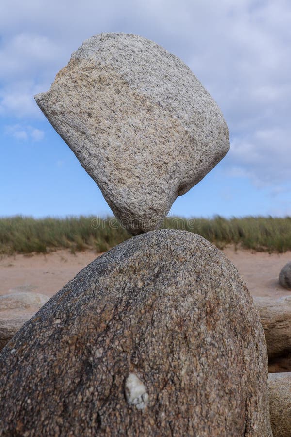 Stone balancing on stone stock photo. Image of beach - 178888192