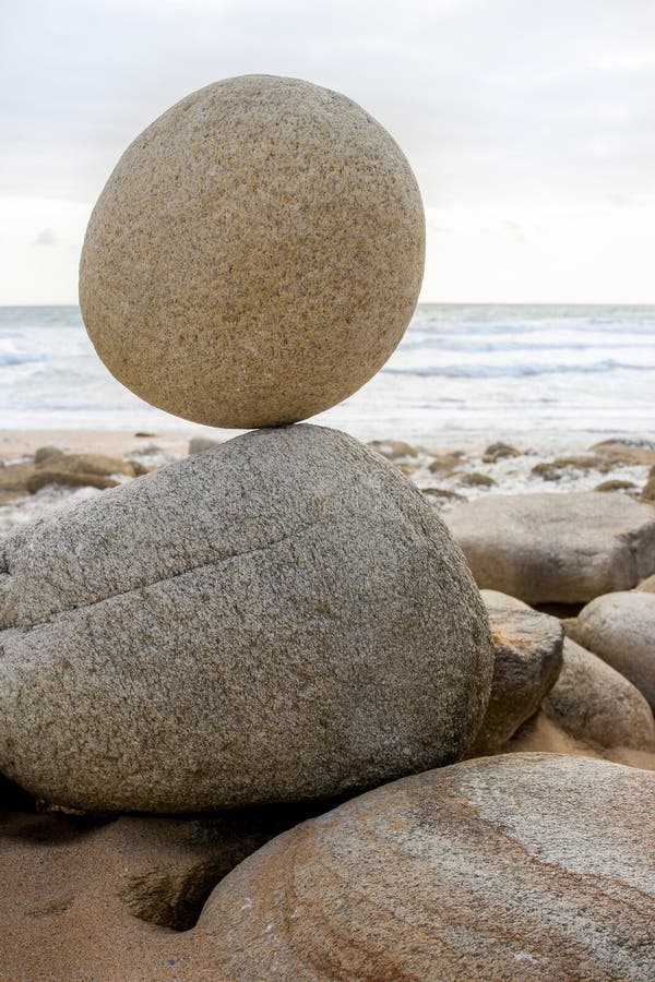 Stone balancing on stone stock photo. Image of equilibrium - 178888224