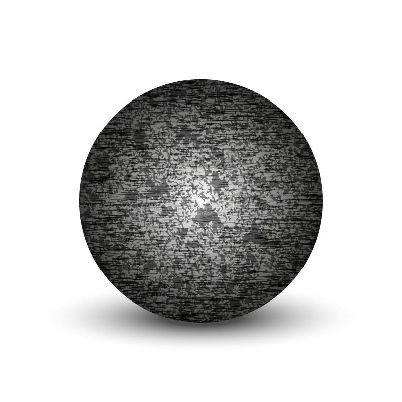 Stone Ball with Granite Texture Isolated on White Background Realistic ...