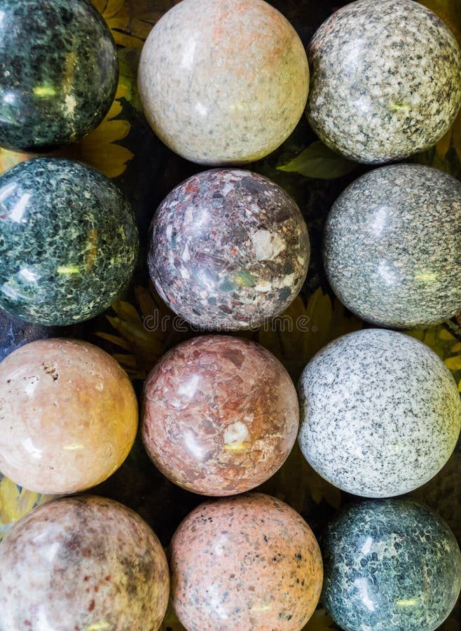 Stone Ball To Decorate The Park Stock Image - Image of ball, background ...