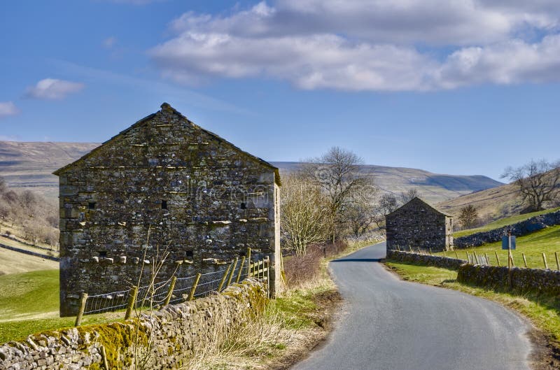 Old stone barns stock image. Image of stone, ages, fort - 31313741