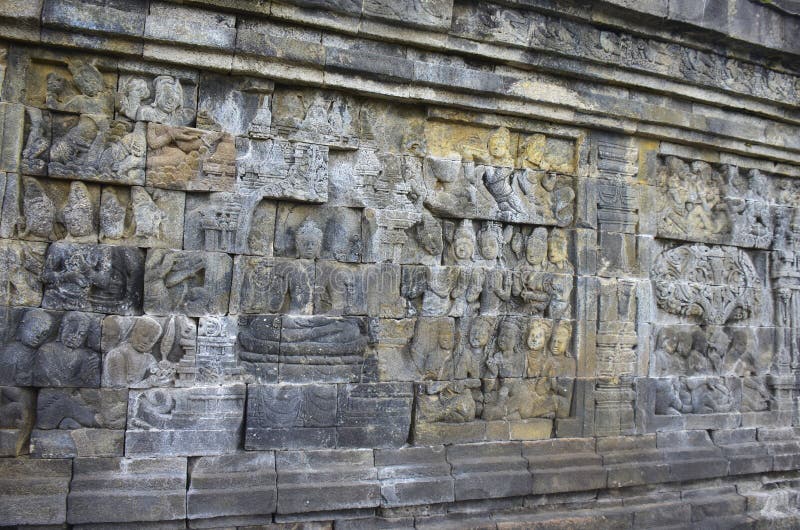 Stone Bas-relief Background Stock Photo - Image of jungle, ancient ...