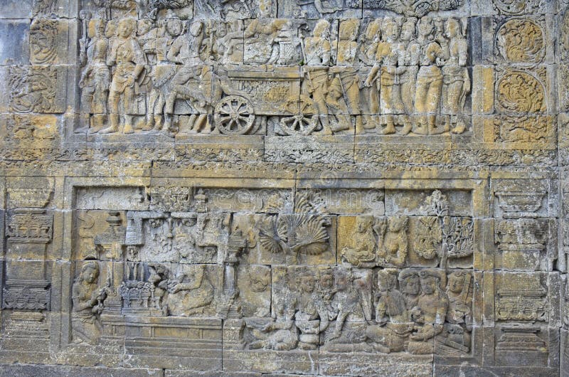 Stone Bas-relief Background Stock Photo - Image of asian, jakarta: 72053476