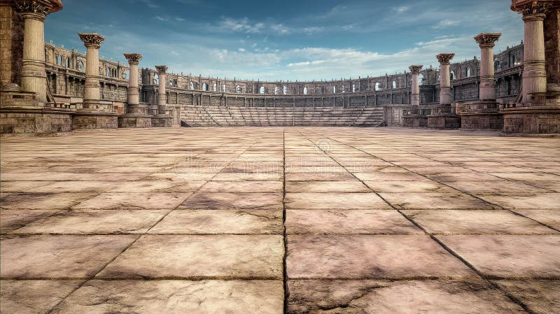 Stone Coliseum Battle Arena Designed for Epic Multiplayer Combat and ...