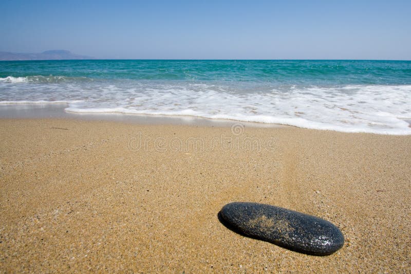 Stone on beach stock image. Image of surf, details, stone - 10229183