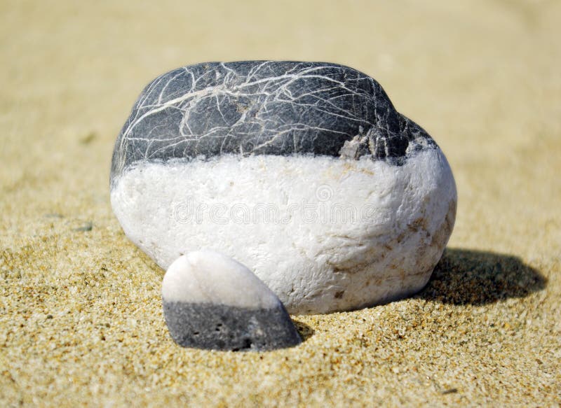 Stone on a beach stock photo. Image of stone, pebble, sand - 6601984