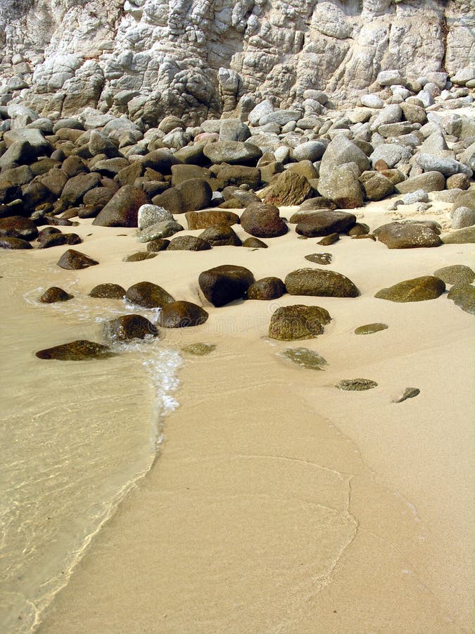 Stone Beach II stock photo. Image of stone, stony, huatulco - 253608